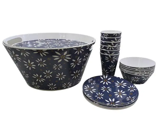 TEMP-TATIONS As Is Oldworld 20-piece Melaminepartybucketset