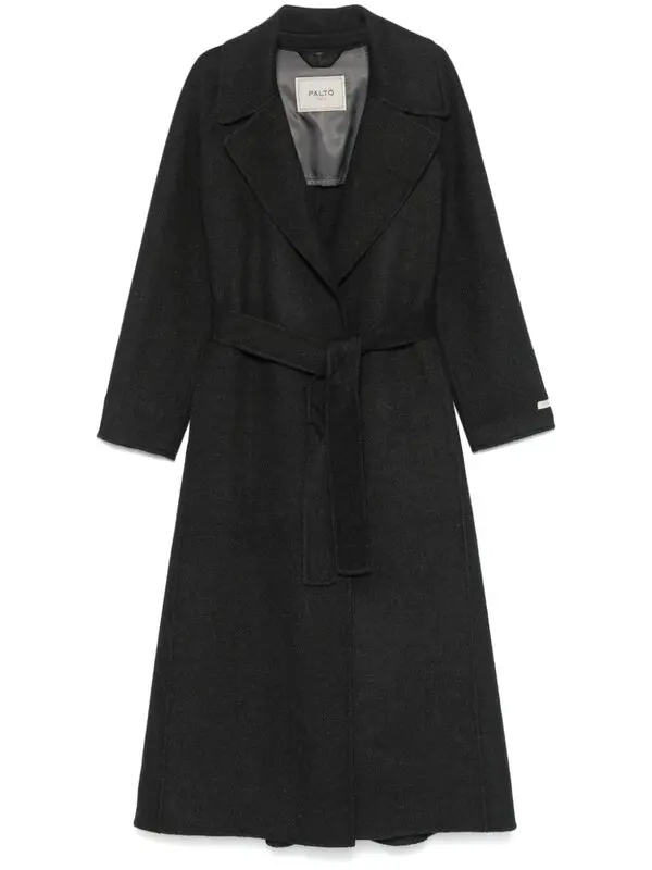PALTÒ Belted Wool Blend Coat