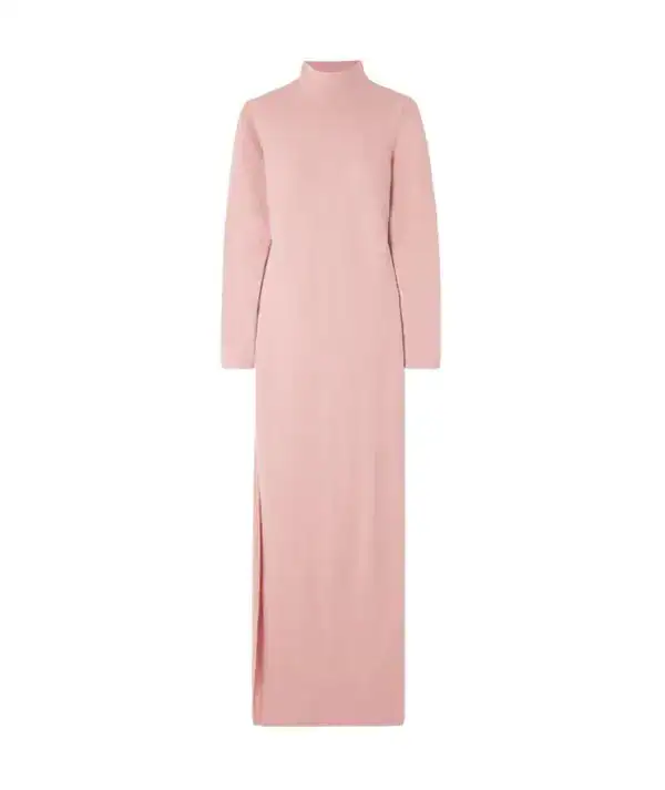 Buy SIEDRES Embroidered Stretch-knit Turtleneck Maxi Dress - Pink At 49%  Off | Editorialist