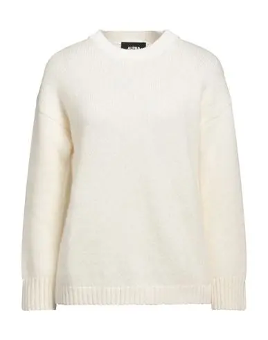 Alpha Studio Crewneck Sweater - White