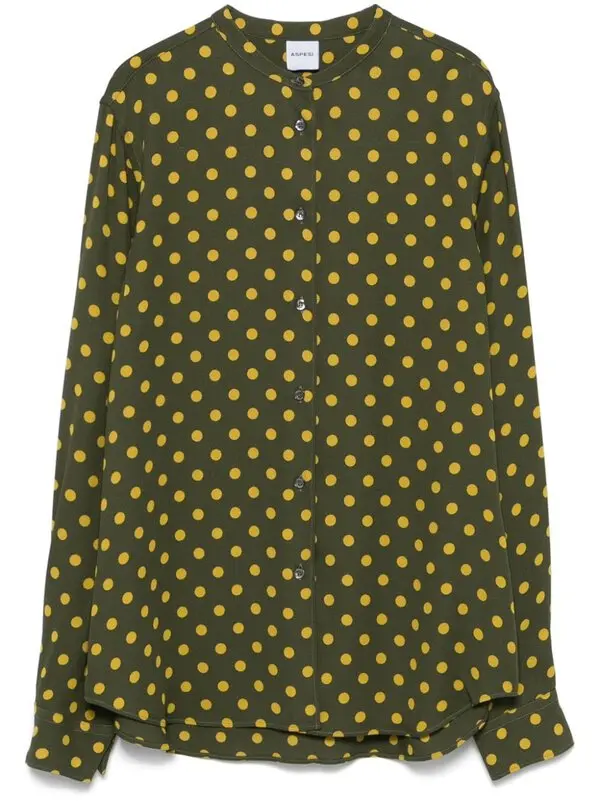 Aspesi Polka-dot Shirt - Green