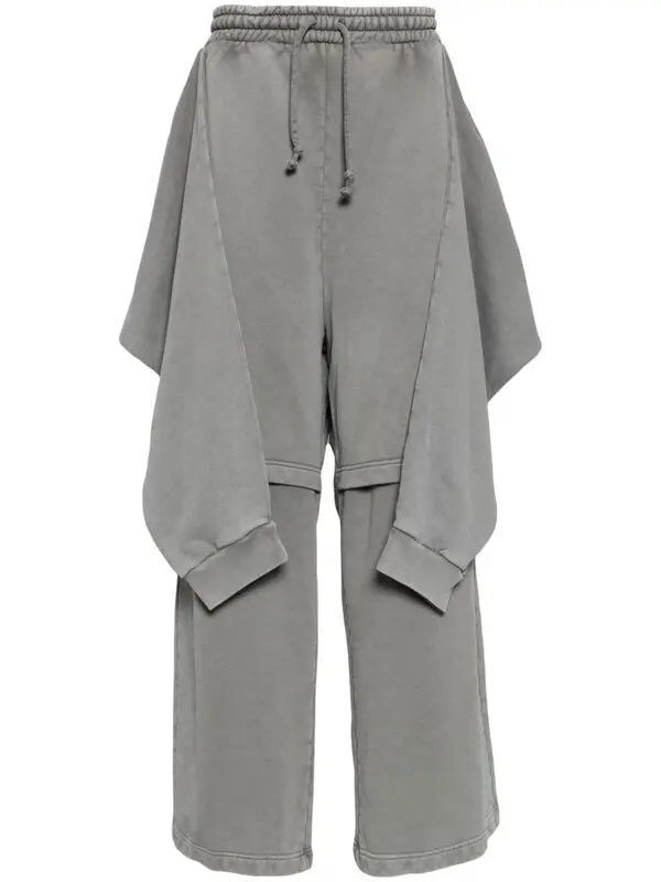 ALAINPAUL Layered Cotton Track Pants