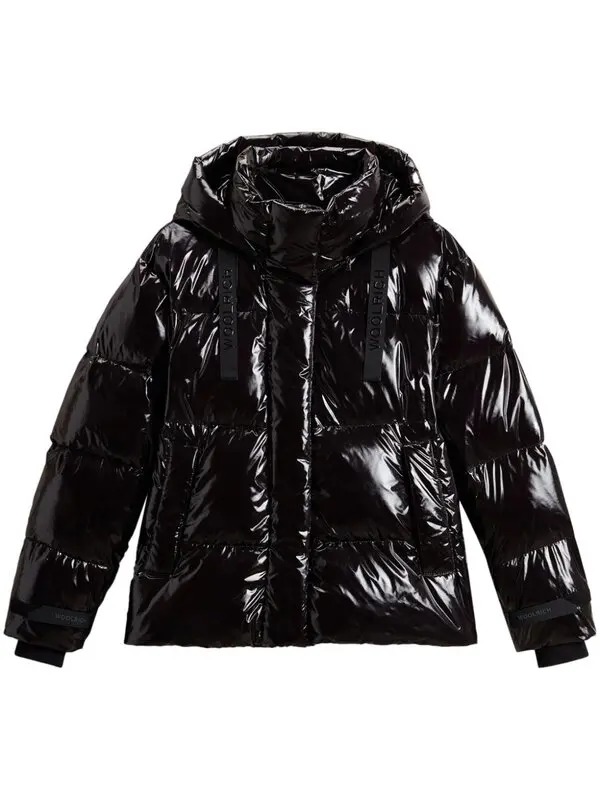 Woolrich Glossy Duck Down Parka - Black