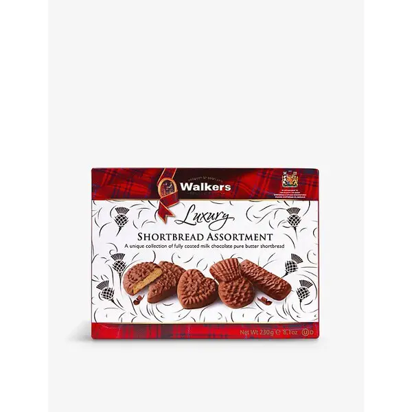 WALKERS Chocolate Coated Shortbread Assortment Biscuit Selection Box 230g