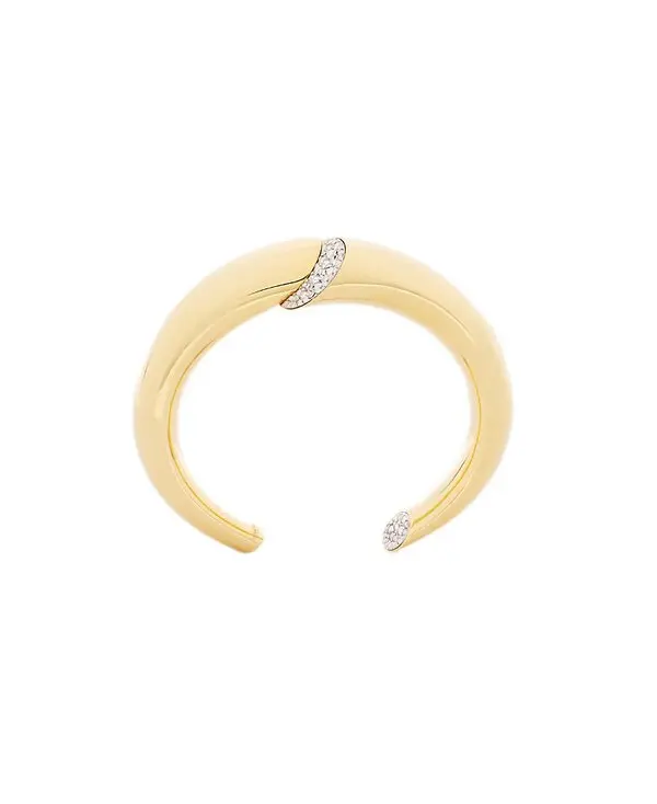 LANVIN Sequence Rhinestone Bangle - Gold/crystal