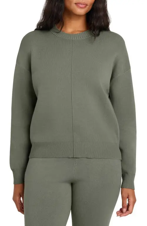 Splendid X @cellajaneblog Front Seam Sweater - Olive