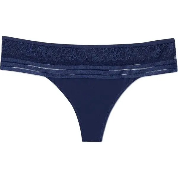 ADORE ME Amellia Thong Panties - Dark Blue