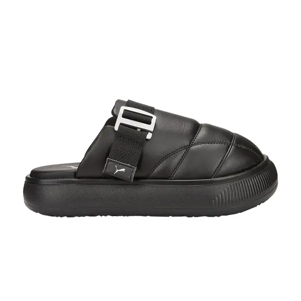 PUMA Suede Mayu Leather Mule - Black