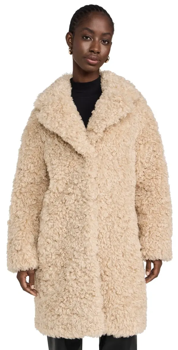 STAND STUDIO Camille Coat - Natural Beige