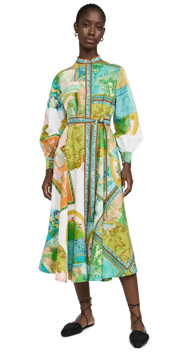 Alemais Atlas Shirtdress In Multi - 60% Off | Editorialist