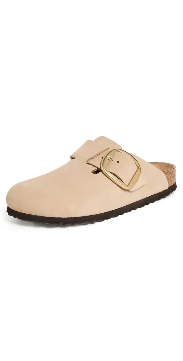 BIRKENSTOCK Boston Big Buckle Clogs - Sandcastle