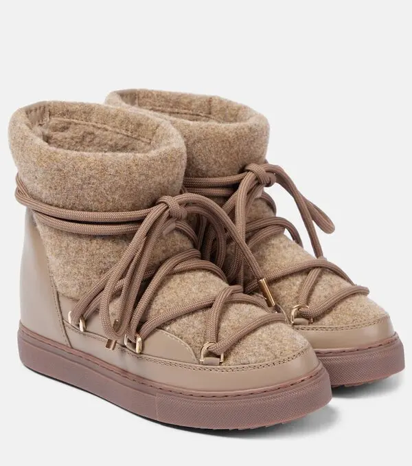 Inuikii Felt Wedge Snow Boots