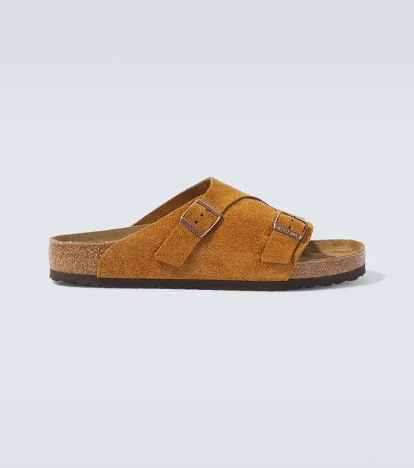 BIRKENSTOCK Zürich Suede Mules - Brown