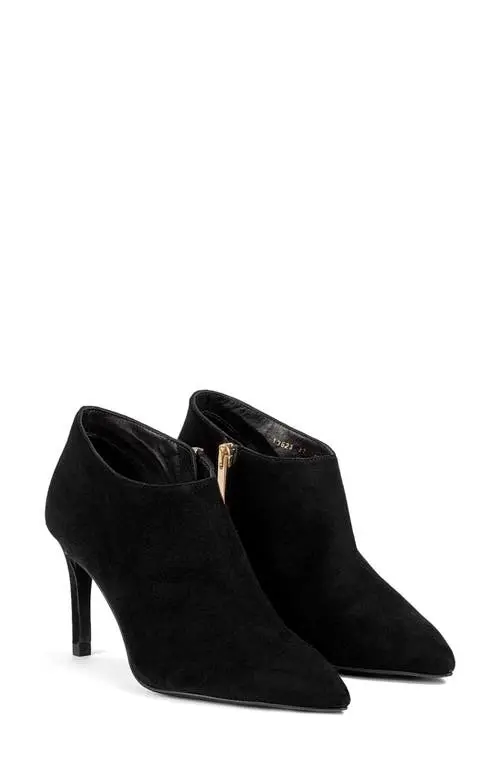LK BENNETT Elle Suede Booties - Black