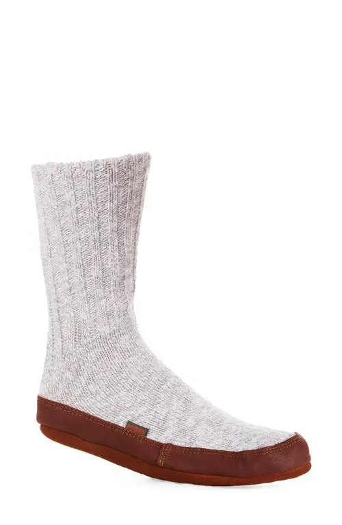 Acorn Gender Inclusive Slipper Socks - Light Grey