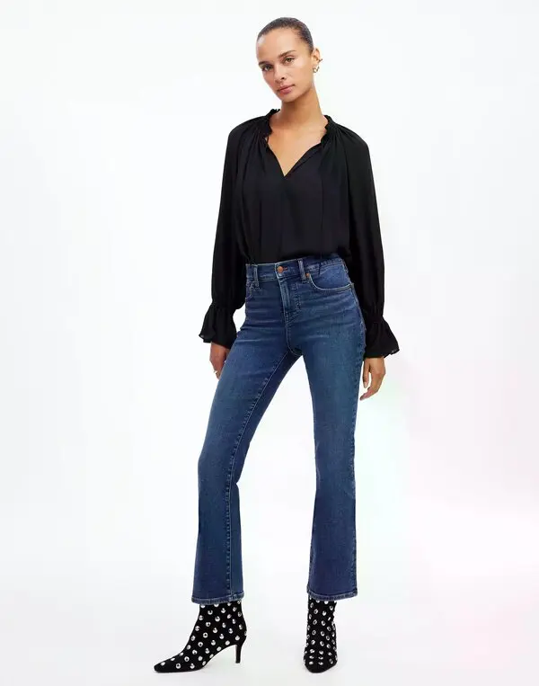 Madewell Petite Kick Out Crop Jeans - Lenoir Wash