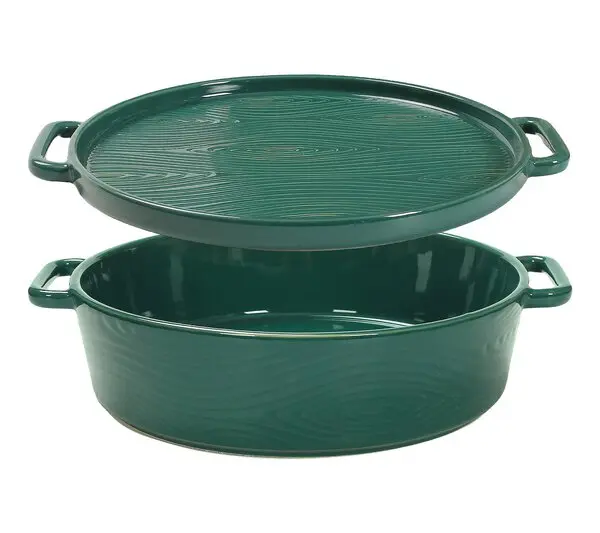 TEMP-TATIONS Woodland 2-qt Round Baker With Lid-it