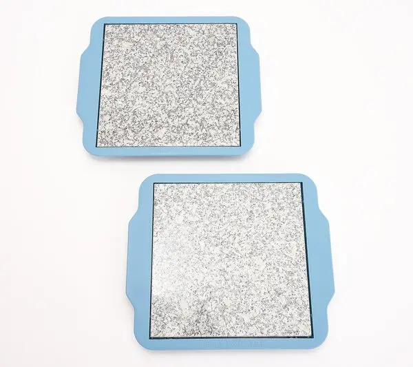 HENNING LEE Set Of 2 Granite Plate Warmers