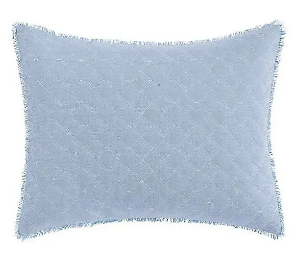 Laura Ashley Mila Chambray Blue 16' X 20' Break Ast Pillow