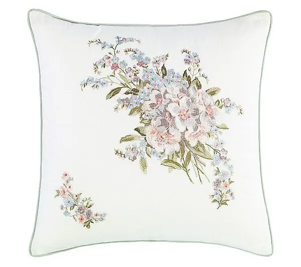 Laura Ashley Harper Sage 18' X 18' Square Pillo