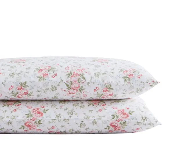 Laura Ashley Lilian Red Standard Sham Pillowc Ase