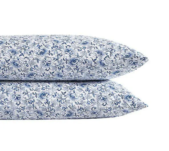 Laura Ashley Lorelei Blue Standard Sham Pillowc Ase