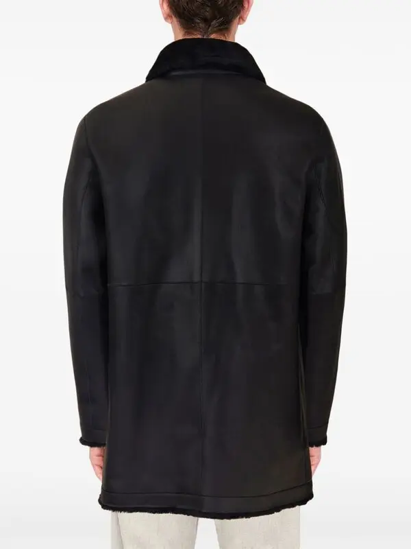 FERRAGAMO Shearling-collar Coat