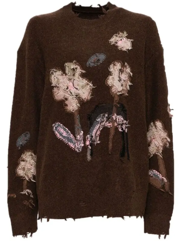 JNBY Floral Pattern Jumper - Brown