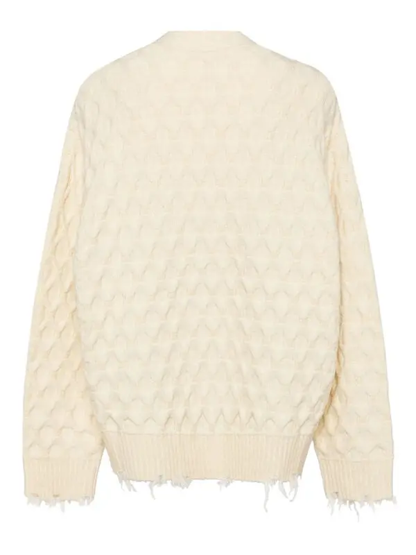 JNBY Collarless Knitted Cardigan