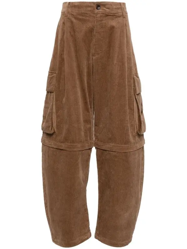CROQUIS Corduroy Loose-fit Trousers