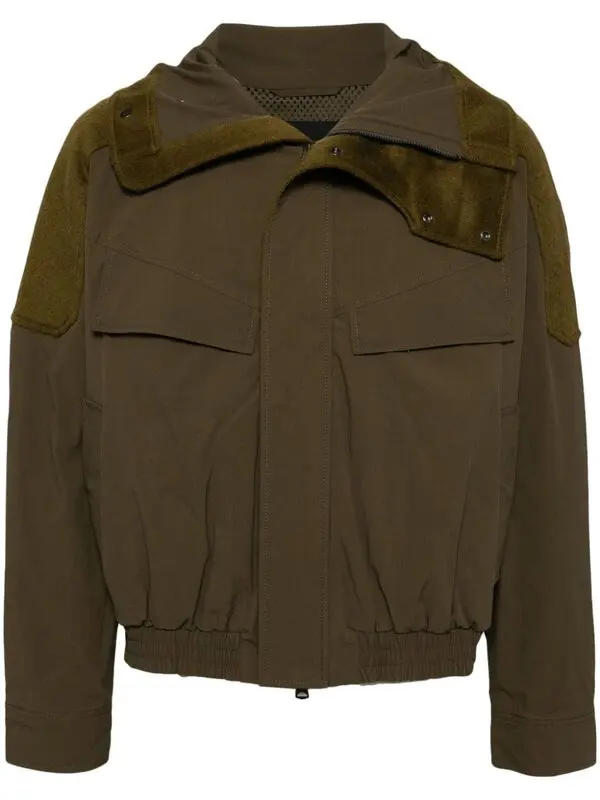 CROQUIS Splicing Cropped Jacket