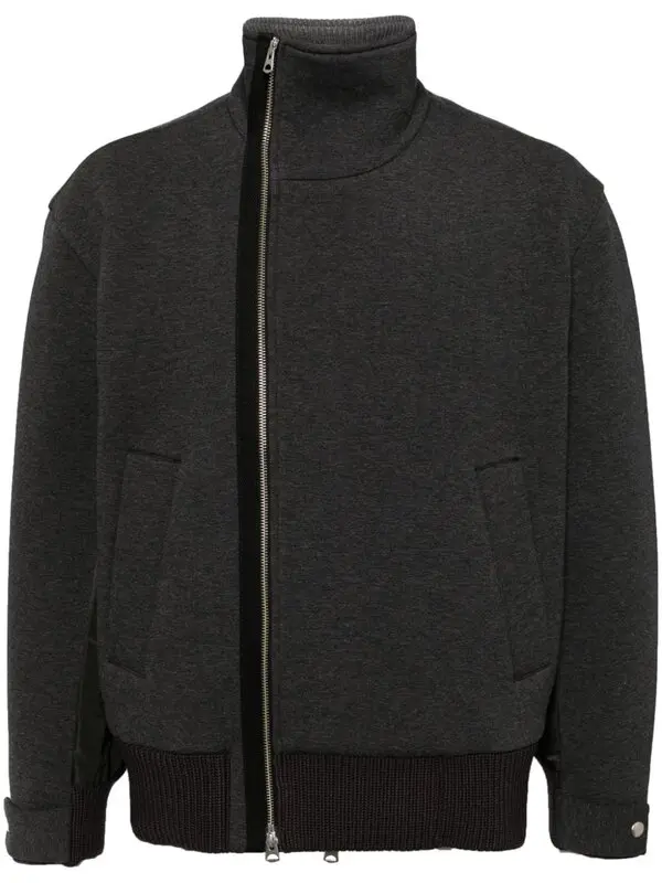 CROQUIS Stand Collar Jacket - Grey