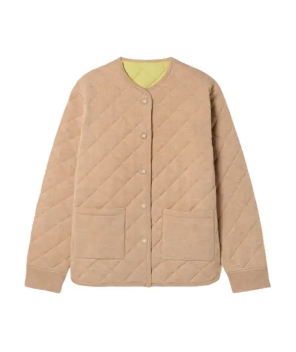 Guest In Residence Quilted Wool And Cashmere-blend Jacket - Neutrals