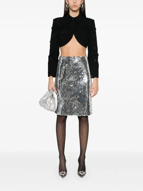Magda Butrym Sequin Embellished Midi Skirt