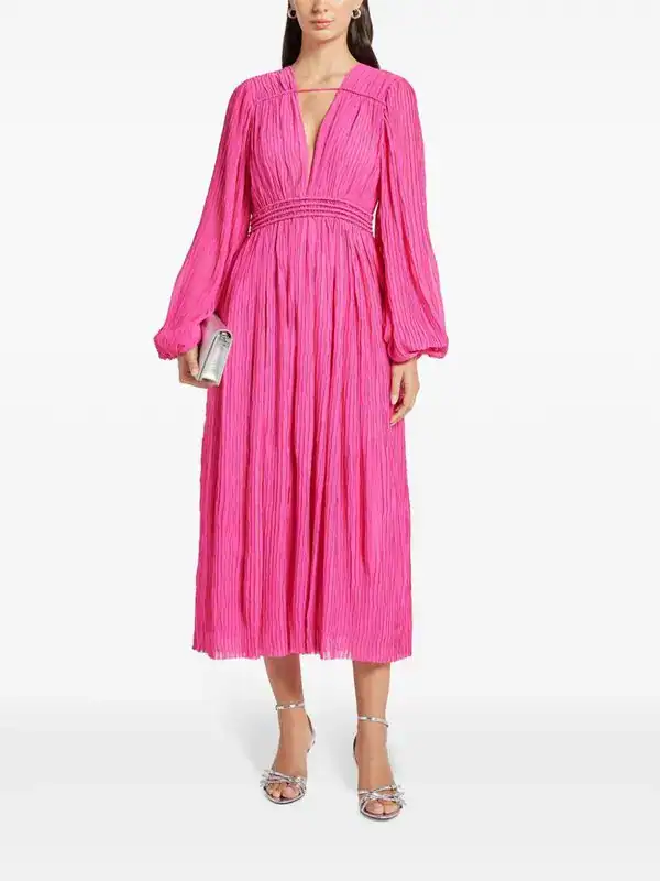 aje pleated dress Catalyst Pleated Midi Dress