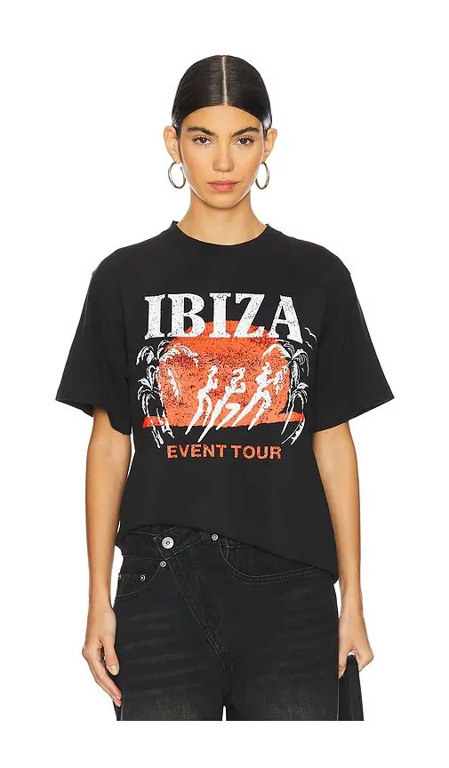 SIXTHREESEVEN Ibiza Tour Heavyweight Tee - Pirate Black