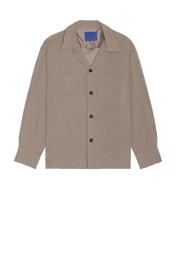 Saturdays Nyc Driessen Wool Gabardine Overshirt