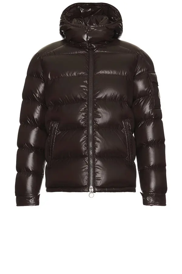 Moncler Maya Padded Jacket - Dark Brown