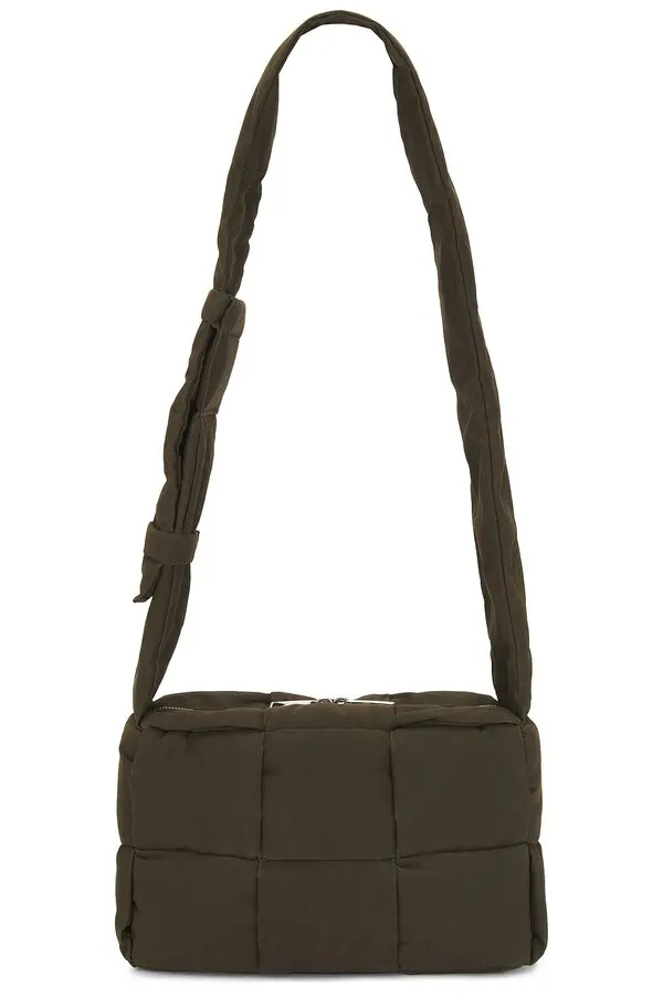 Bottega Veneta Medium Padded Tech Cassette Waxed Canvas