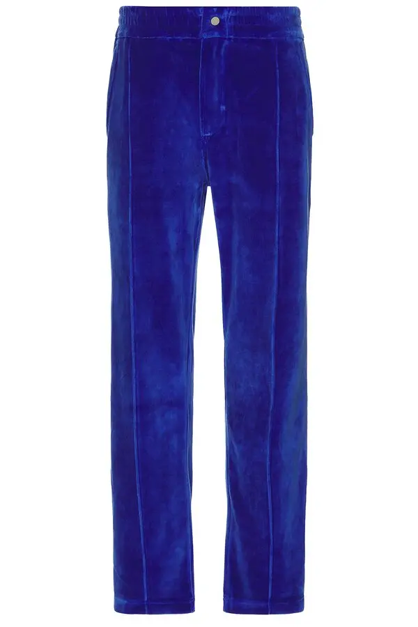 Oas Velour Pants In Blue