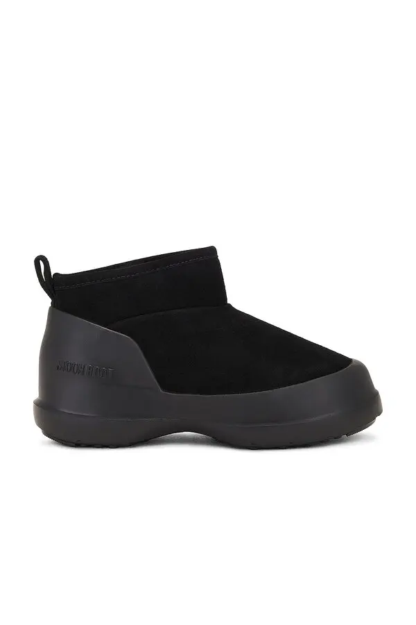 Moon Boot Luna Low Suede Boots - Black