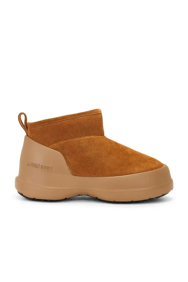 Moon Boot Luna Low Suede Boots - Cognac