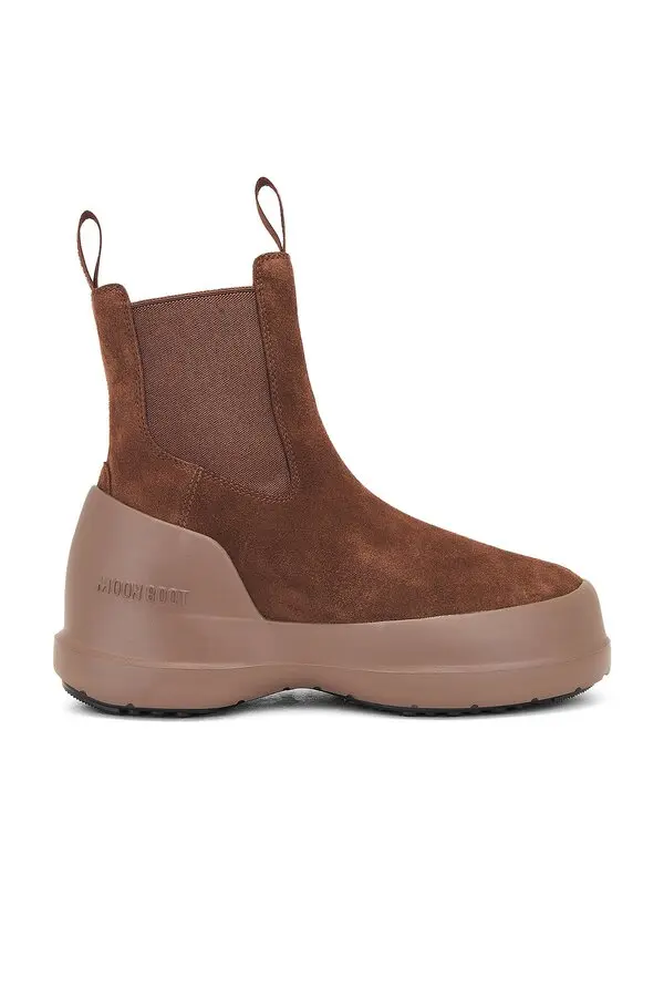 Moon Boot Luna Chelsea Suede Boots - Brown