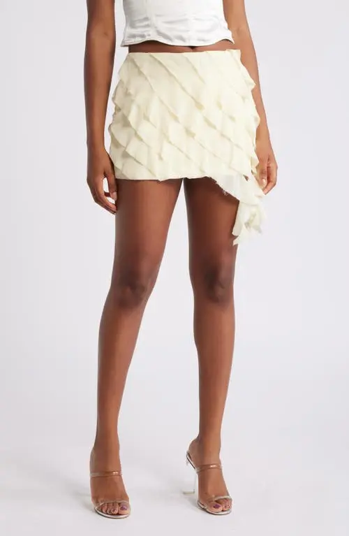 MISTRESS ROCKS Tiered Ruffle Mini Skirt
