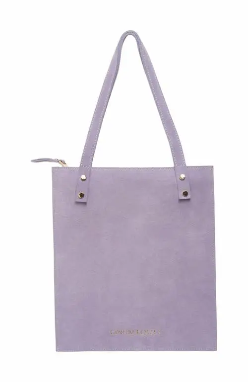 Cynthia Rowley Sleek Suede Tote - Lavender
