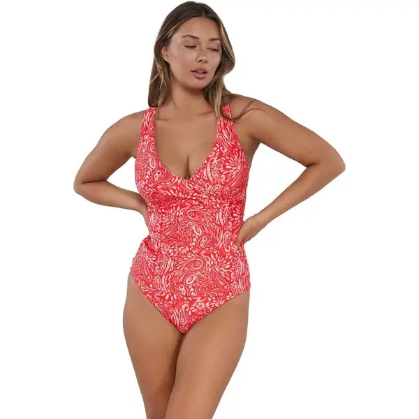 SUNSETS Elsie Tankini Swimsuit Top F Cup - Majorca