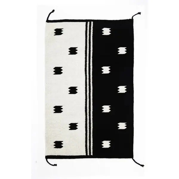 ARCHIVE NEW YORK Zapotec Colorblocked Geometric Handwoven Flatweave Wool Rug