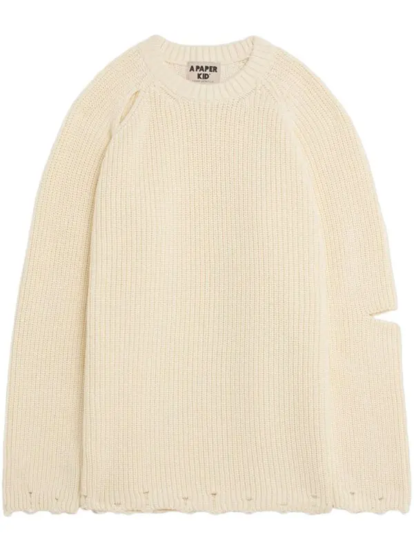 A PAPER KID Cut-out Jumper