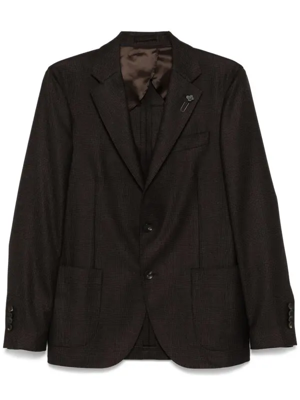 LARDINI Checked Blazer