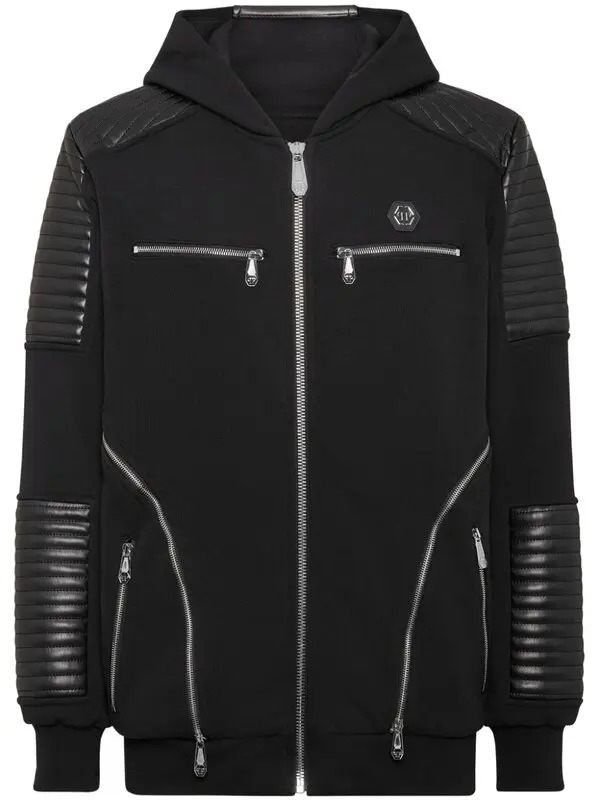 Philipp Plein Zip-up Hooded Jacket